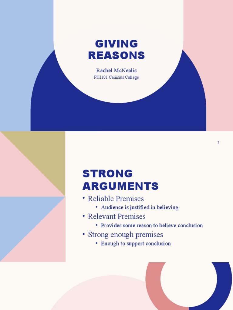 Giving Reasons PT 2 | PDF | Argument | Fallacy