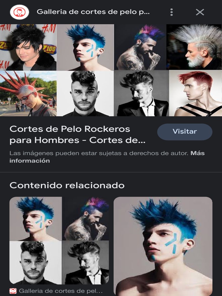 Co!es de Pelo Rockeros para Hombres - Co!es de Pelo para Hombres % | PDF