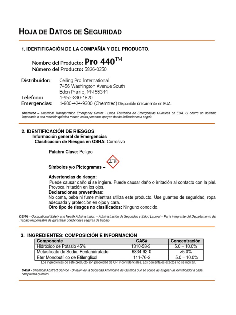 SDS Pro 440 - Español 20181030 | PDF | Tecnología