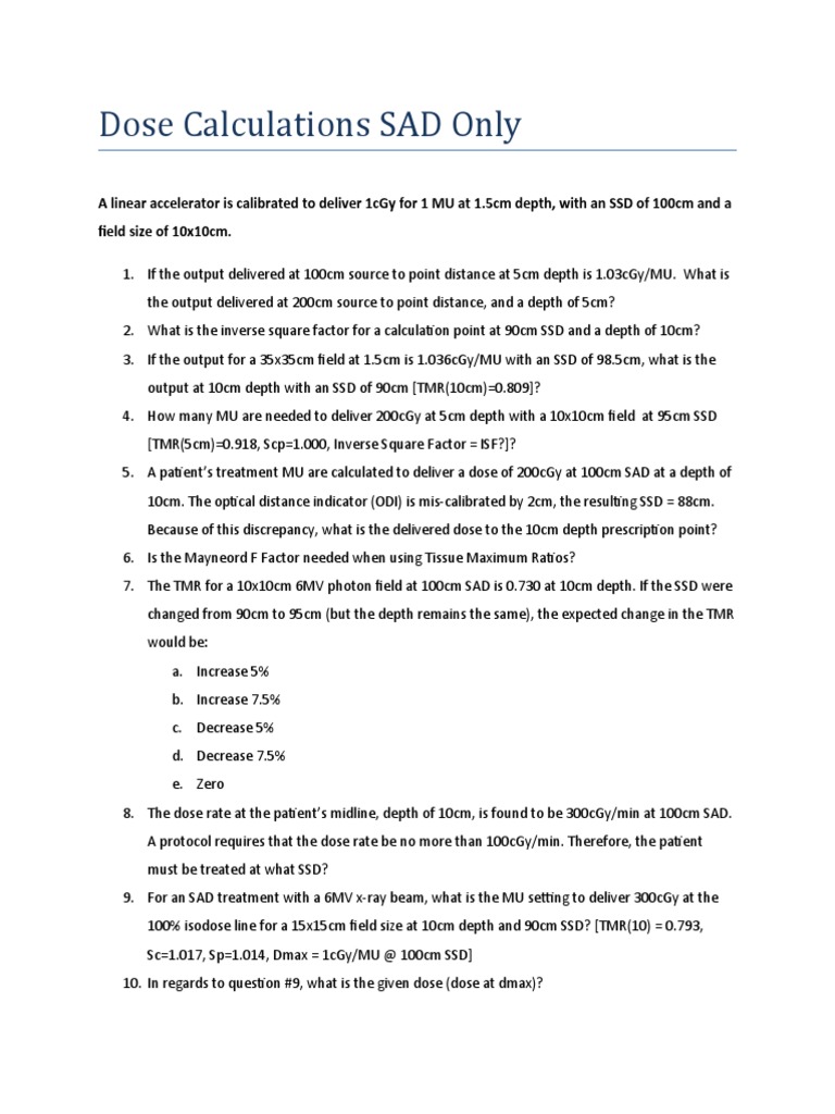Calc Practice Problems - Sad Photon 1 | PDF | Radiation | Applied And ...