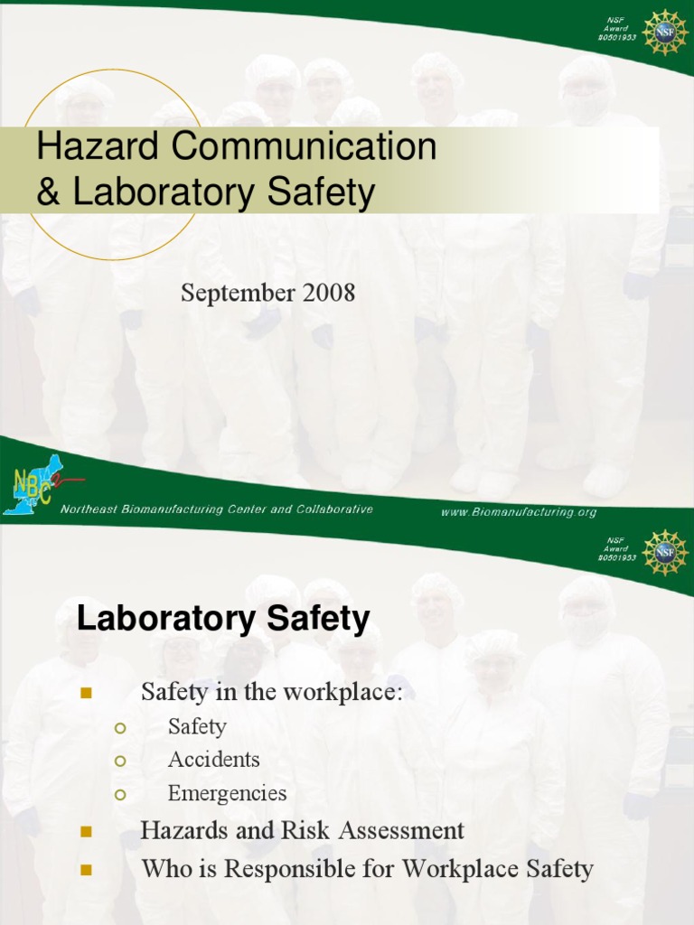 Laboratory Safety and Hazard Communication | PDF | Laboratories ...