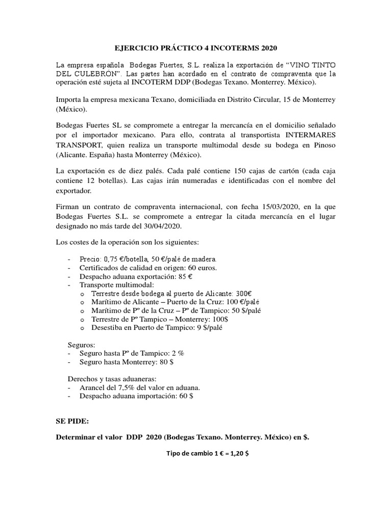 Ejercicio Práctico 4 INCO 2020 | PDF