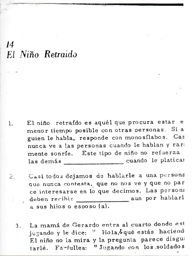 EL Niño Retraido | PDF