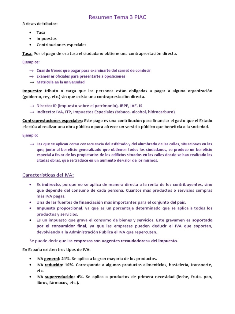 Resumen Tema 3 PIAC | PDF