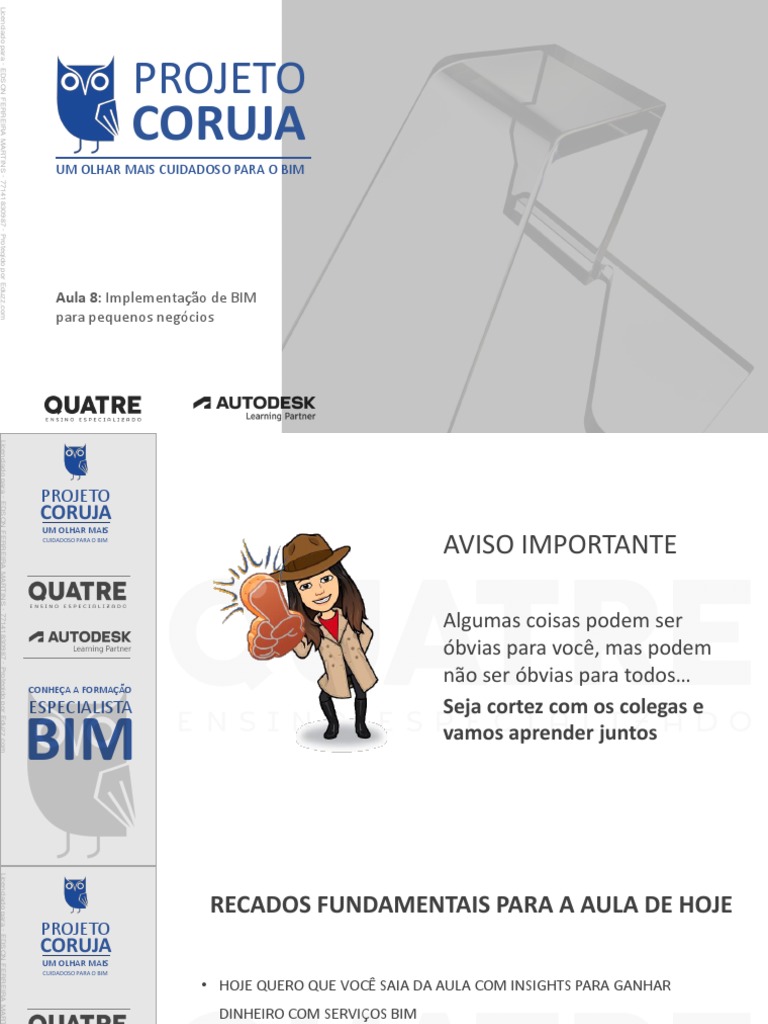 Projeto Coruja Aula 8 Implementacao de Bim para Pequenos Escritorios | PDF
