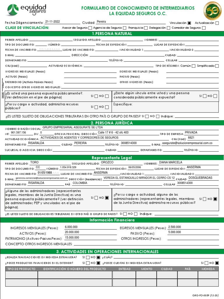 SARLAFT | PDF | Seguro | Business