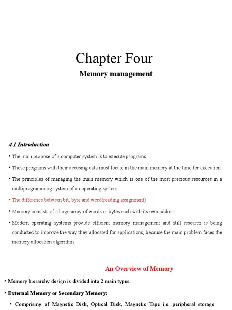 Os Chap2 | PDF | Computer Data Storage | Process (Computing)