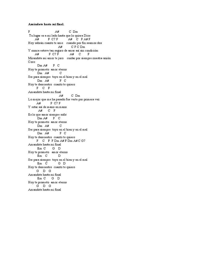 Amándote Hasta Mi Final | PDF