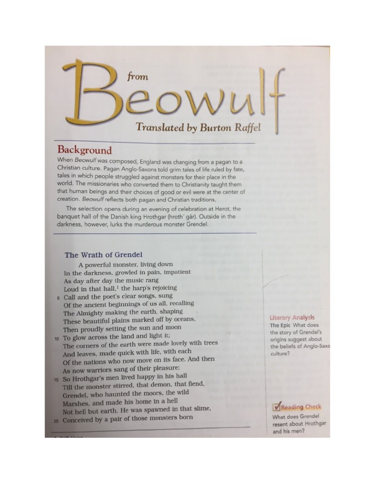 Beowulf PDF 1 | PDF