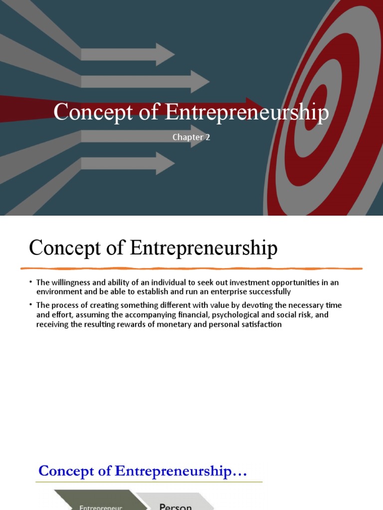 Understanding Entrepreneurship Concepts | PDF