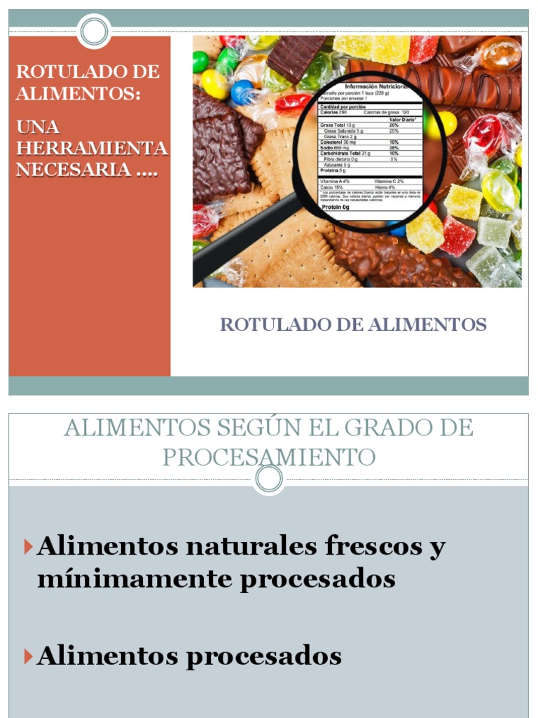 Rotulado Alimentos | PDF | Alimentos | Etiqueta de información nutricional