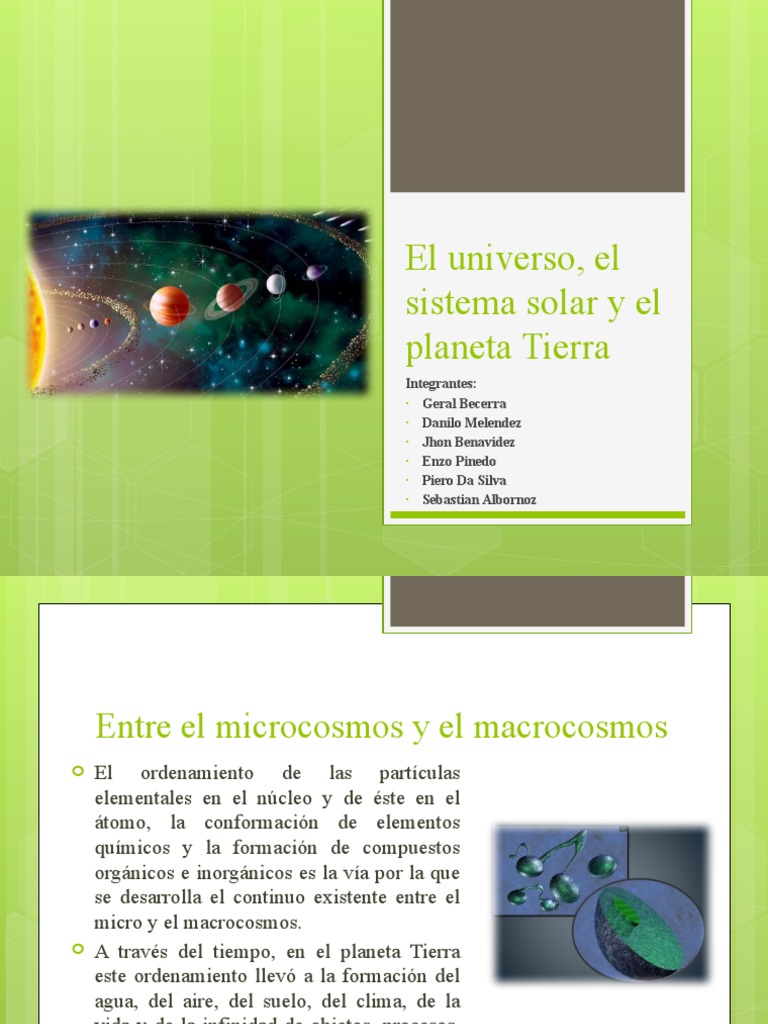 El Universo, El Sistema Solar y El Planeta Tierra | PDF | Tierra | Ecuador