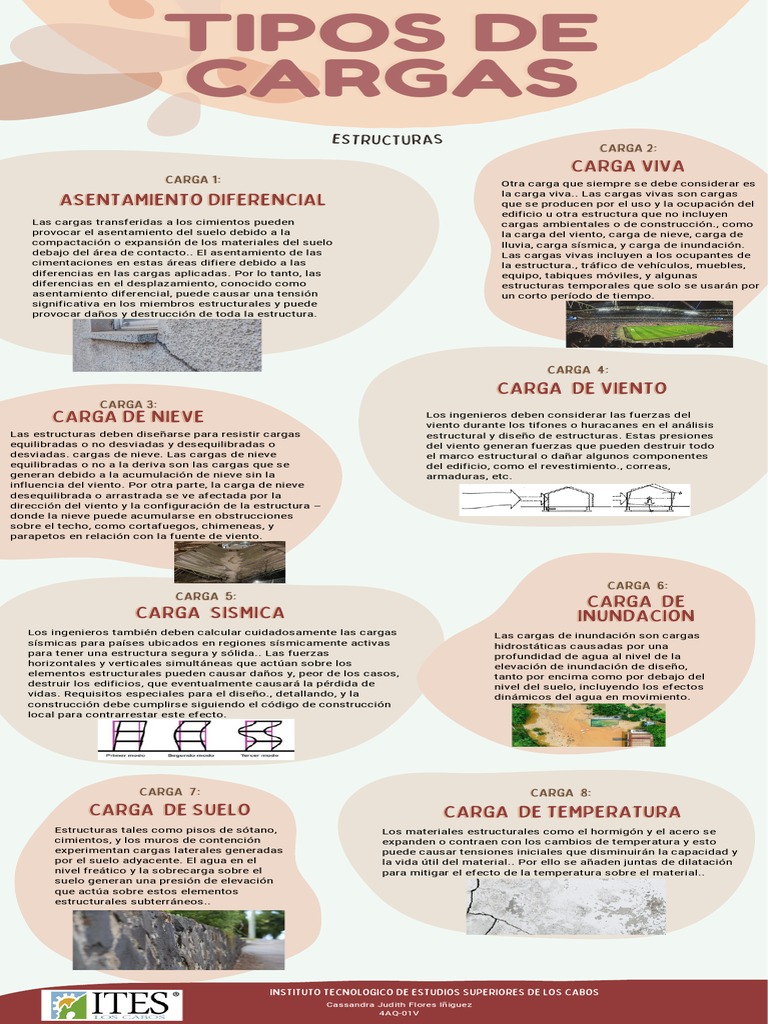 Tipos de Cargas en Estructuras | PDF | Fundación (Ingeniería) | Herida