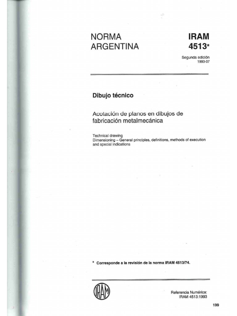 Extracto Norma IRAM 4513 - ACOTAMIENTO | PDF