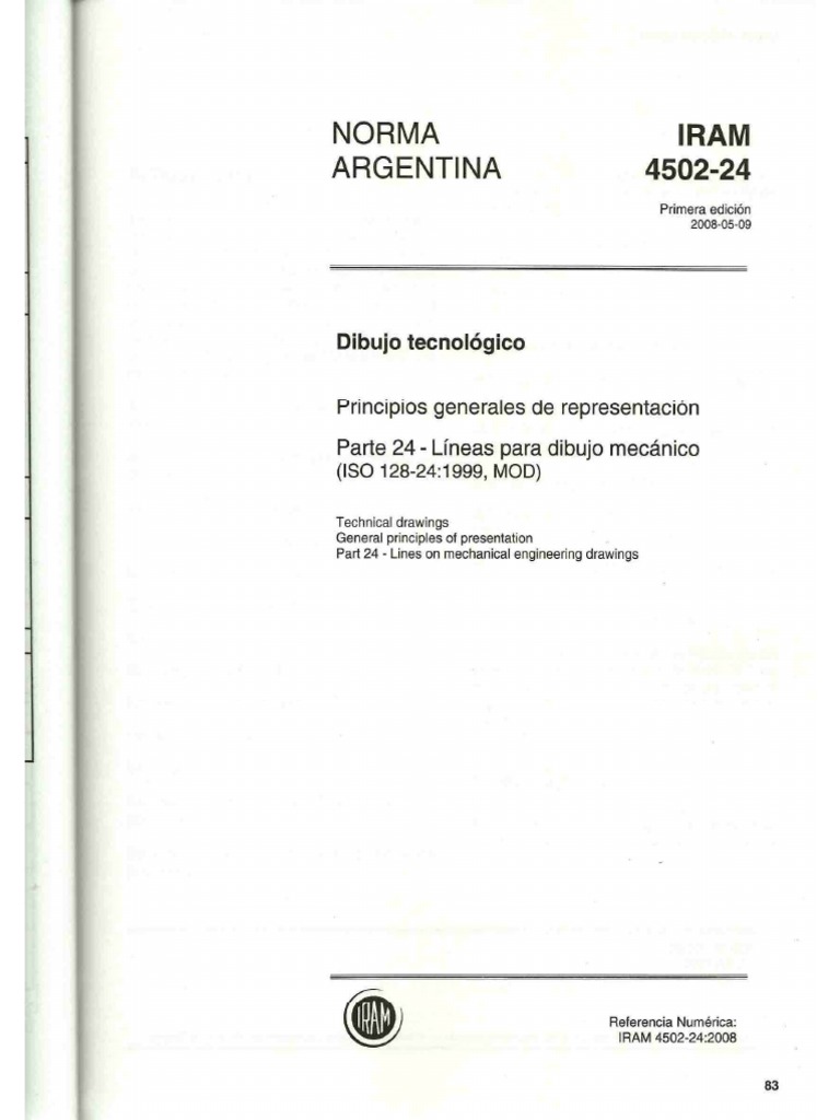 Norma IRAM 4502 - 24 | PDF