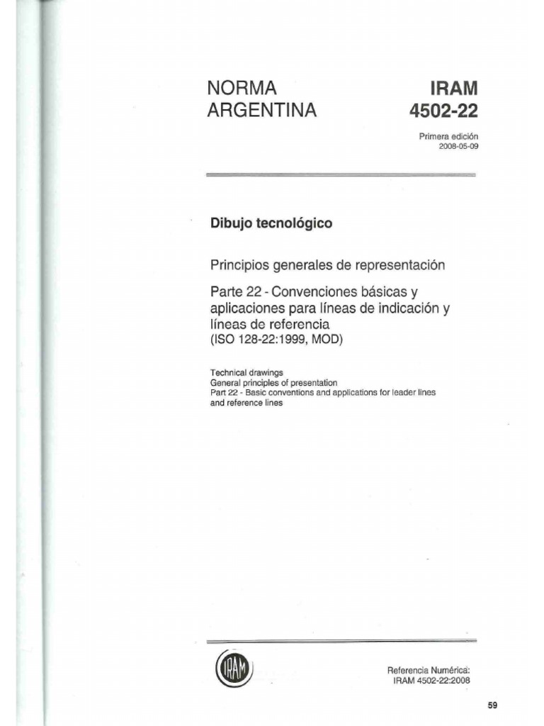 Norma IRAM 4502 - 22 | PDF