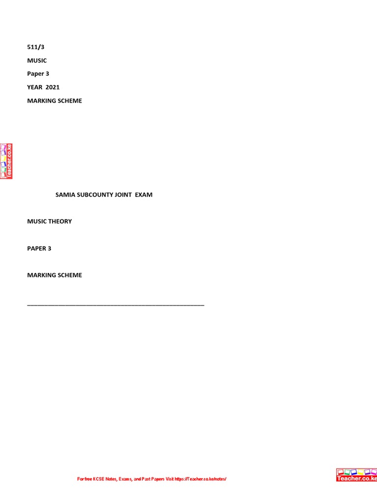 2022 Samia Mock Music PP3 MS | PDF | Franz Liszt | String Instruments