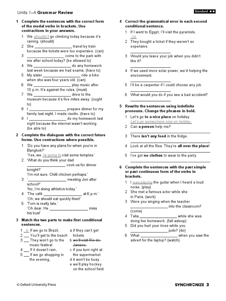 Grammar and Modal Verbs Review | PDF | Linguistic Morphology | Languages