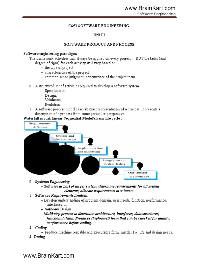 146 - CS8494, CS6403 Software Engineering - Notes | PDF | Computers