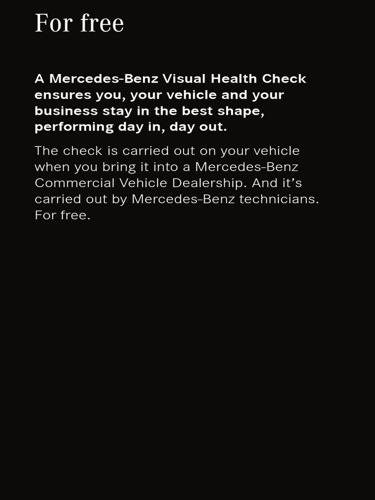 Visual Health Check | PDF | Automotive Technologies | Automotive Industry