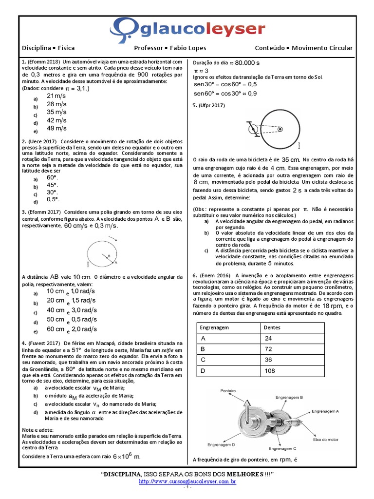 Movimento Circular II | PDF