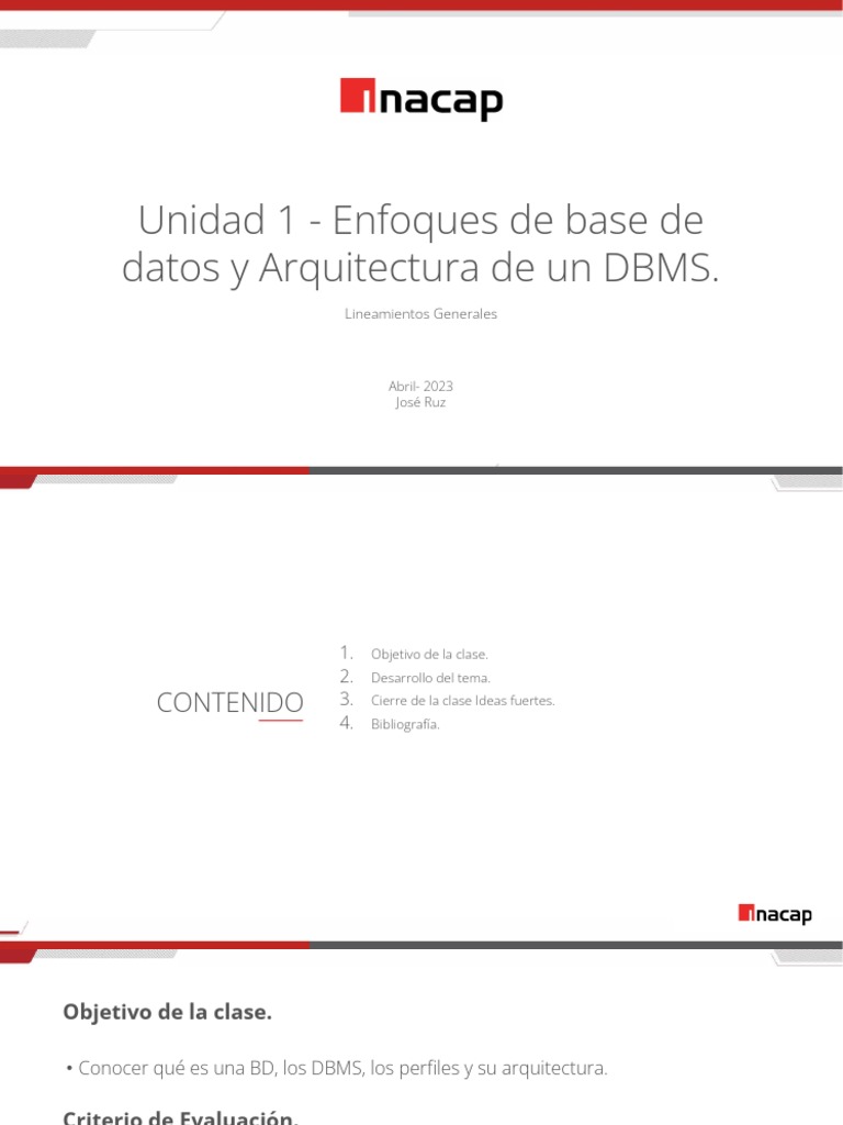 Clase 2 - Introducción A DB y DBMS | PDF | Bases de datos | Software Clase 2 - Introducción A DB y DBMS | PDF | Bases de datos | Software