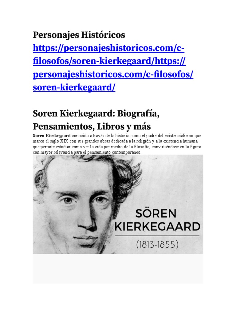 Soren Kierkegaard | PDF | Søren Kierkegaard | Existencialismo