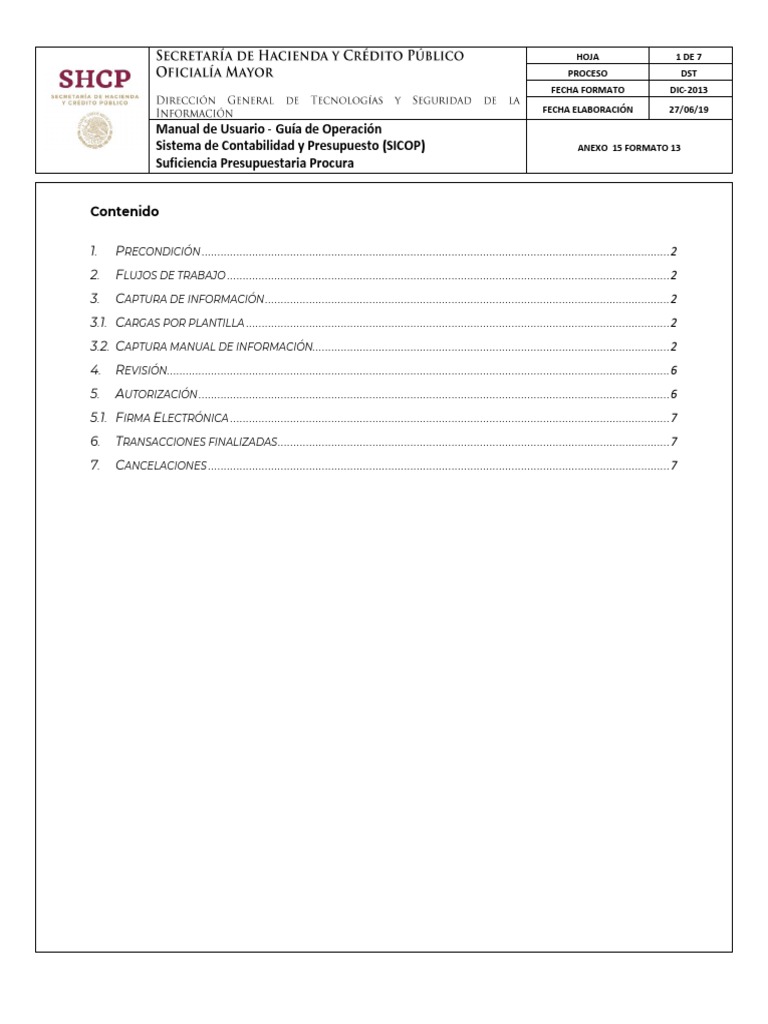 Manual de Usuario - Guía de Operación Sistema de Contabilidad y ...