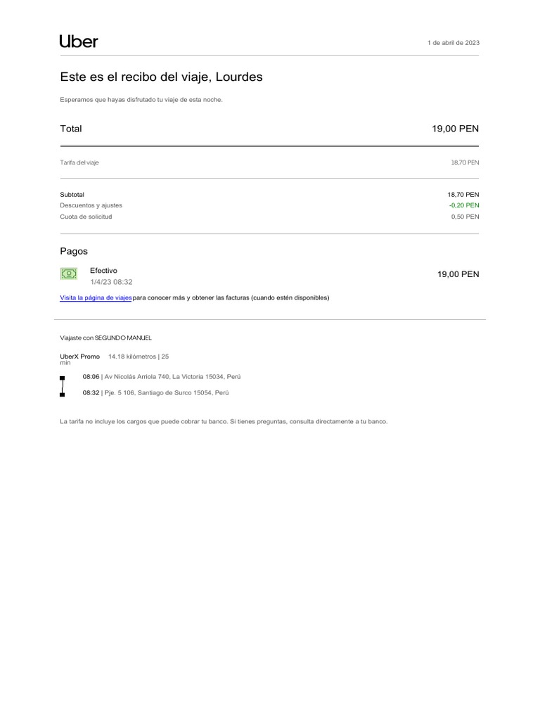 Recibo Taxi 1.04 | PDF