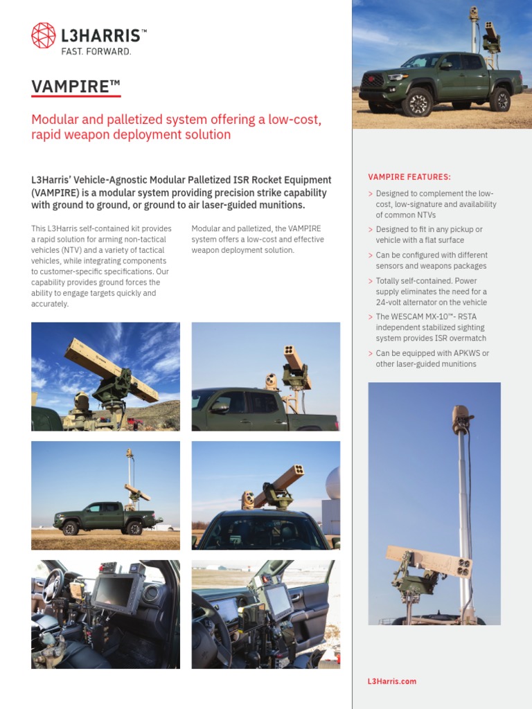 Vampire™: Modular and Palletized System Offering A Low-Cost, Rapid ...