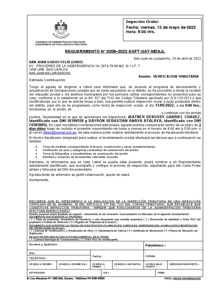 Modelo Requerimiento | PDF