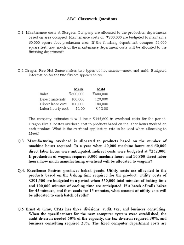 ABC Analysis | PDF | Economies | Business Economics