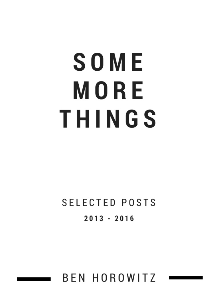 CEO Things Andreseen | PDF | Chief Executive Officer | Sales