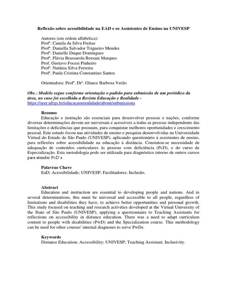 Artigo - TCC - Grupo 11 UNIVESP - Versão Entrega Final Abril 2022 | PDF