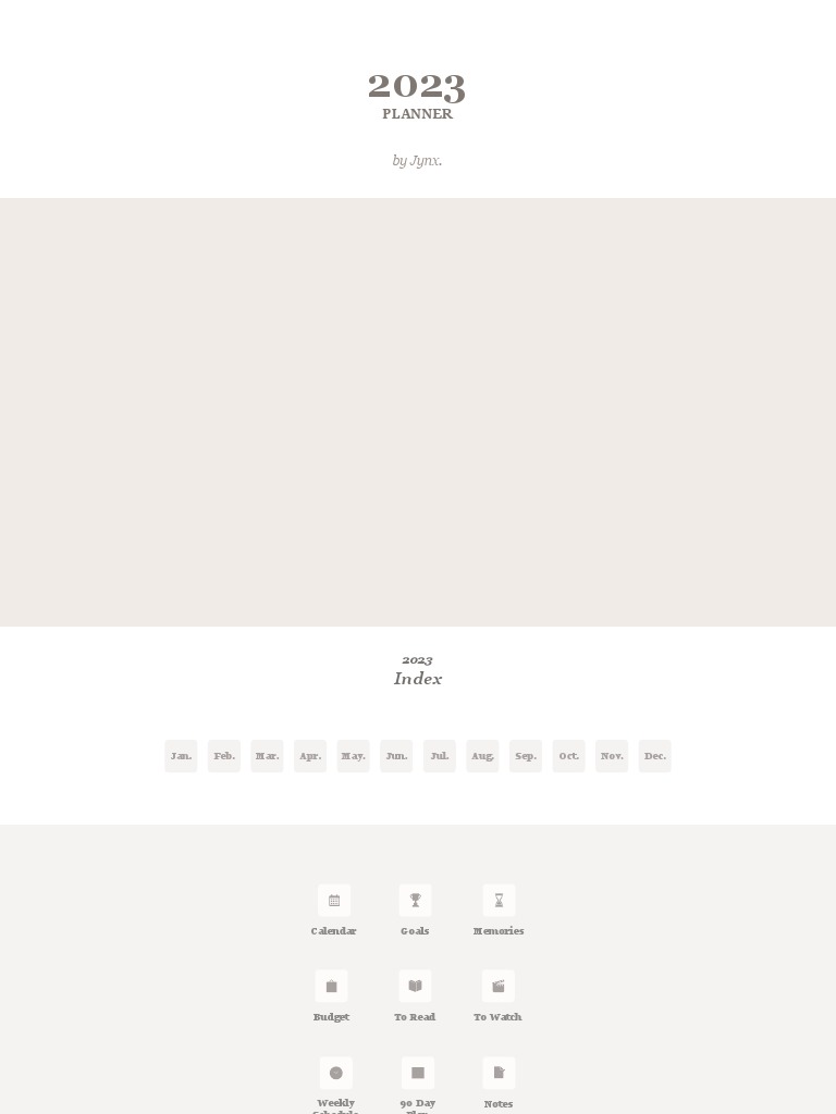 2023 Planner (Sun) | PDF