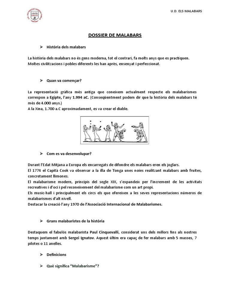 Dossier de Malabars | PDF