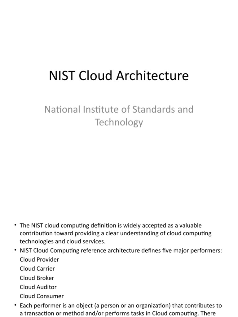 3-NIST Cloud Architecture | PDF | Computers