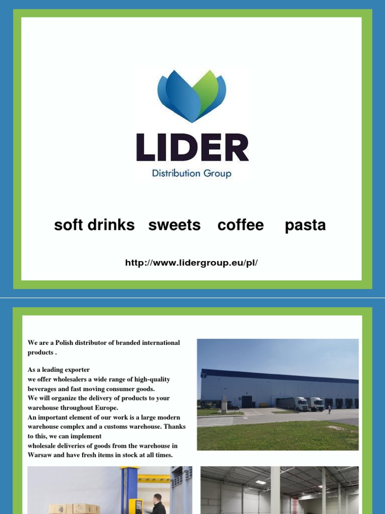 Catalogue Lider Distribution Group, Eng | PDF