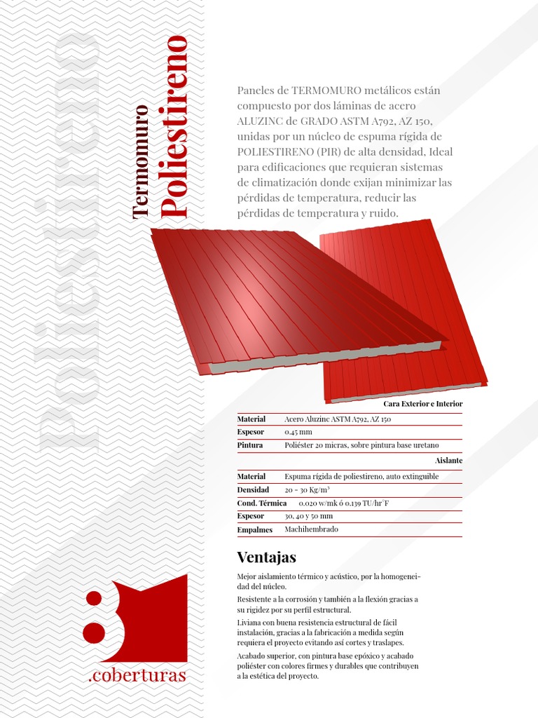 FT Termomuro-Poliestireno | PDF | Aislamiento térmico | Materiales de construcción