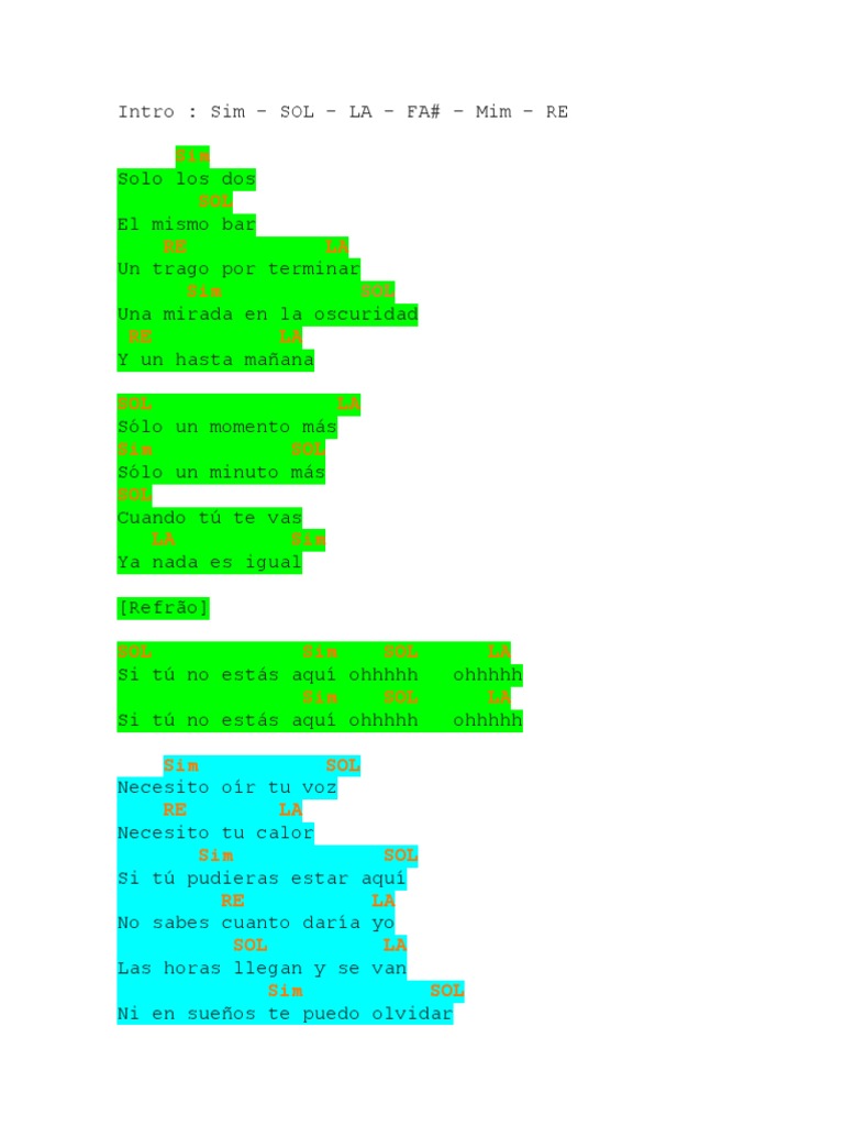 Sim SOL RE LA Sim RE LA | PDF