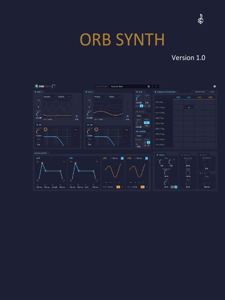 Orb Synth GettingStarted | PDF | Synthesizer | Electronic Oscillator