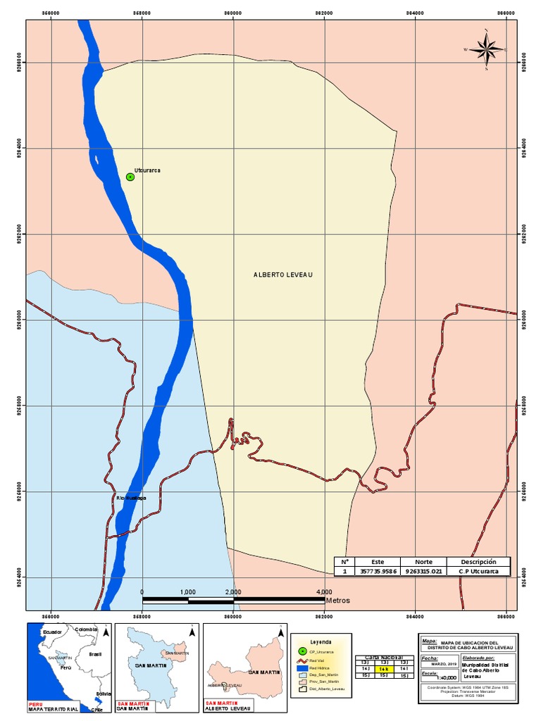 Mapa de Ubicacion | PDF | Geodesia | Planetas Del Sistema Solar