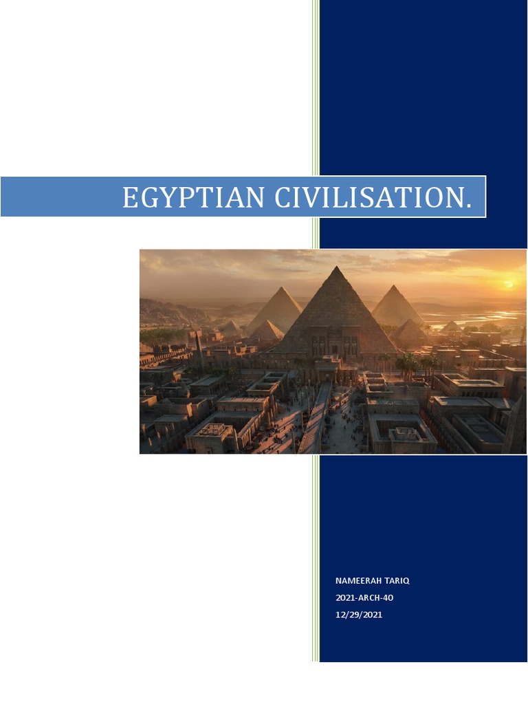 Architectural History of Egyptian Civilisation | PDF