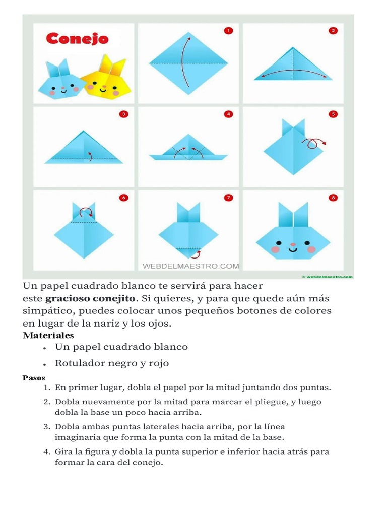Origami Con Paso A Paso | PDF | Hogar, jardinería y bricolaje