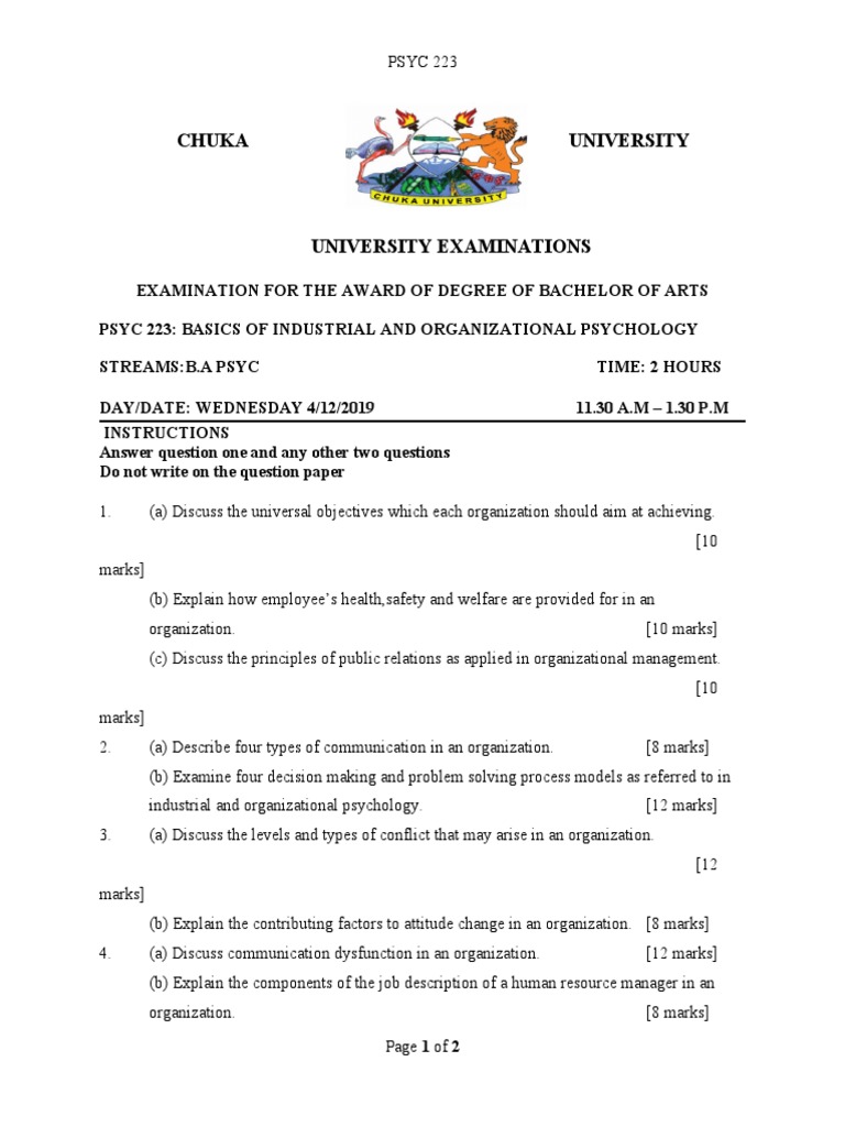 Chuka University | PDF