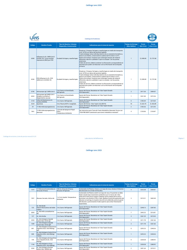 Catálogo Lans 2023 | PDF | Hepatitis | Medicina CLINICA