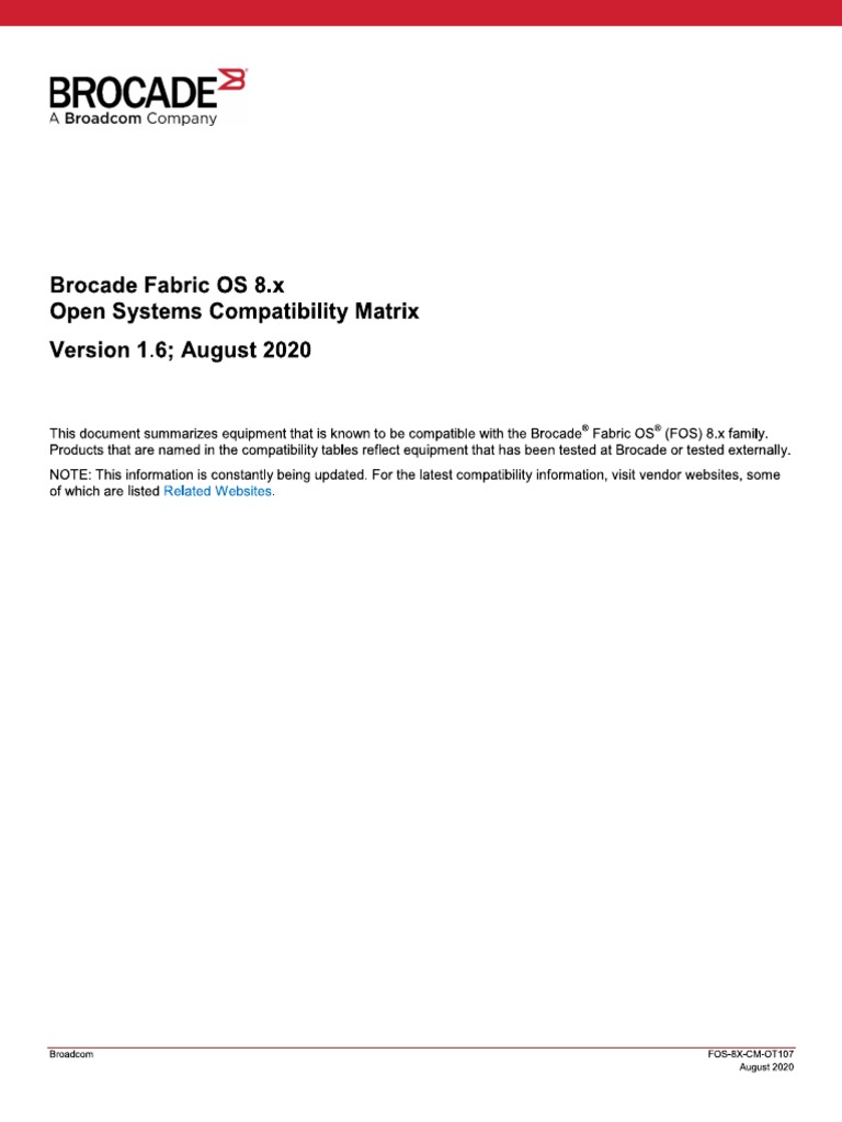 FOS 8.x Matrix 8-2020 | PDF