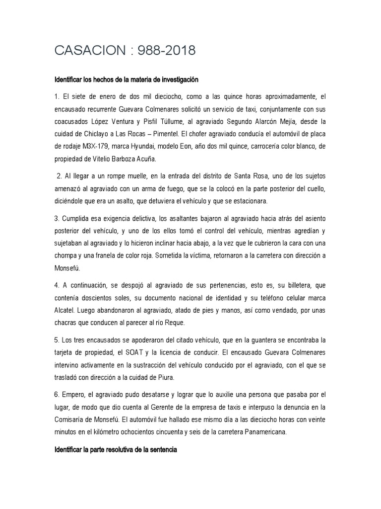 Casacion Lambayeque | PDF