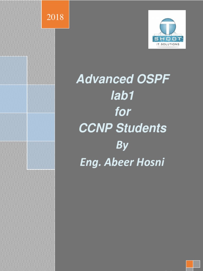 Advanced OSPF Lab1 | PDF | Ip Address | Router (Computing)