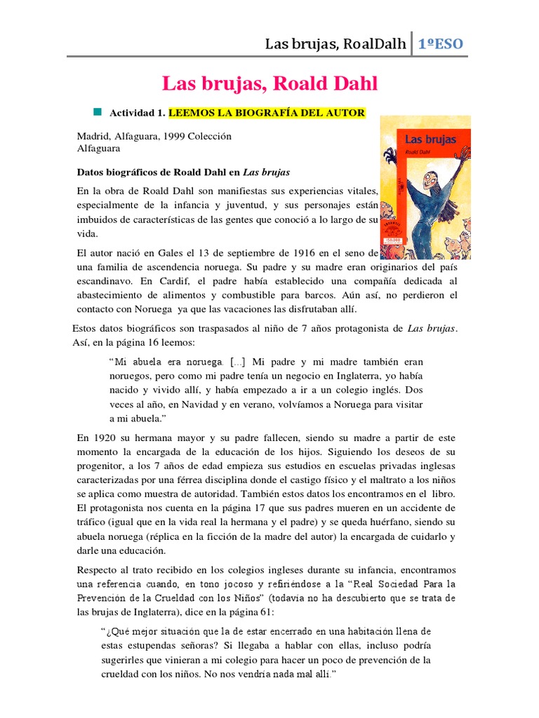 Las Brujas, Roald Dahl | PDF